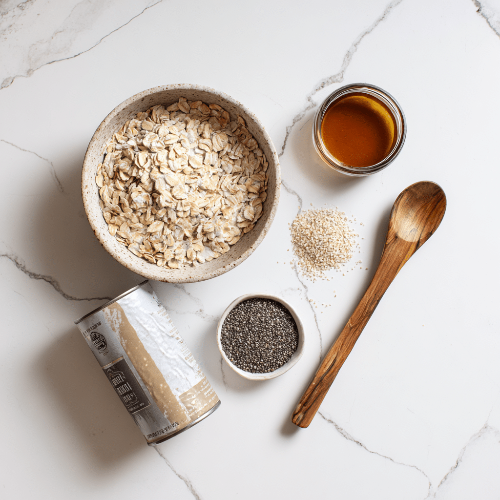 Coconut Chia Overnight Oats :5-Min Healthy Power Breakfast