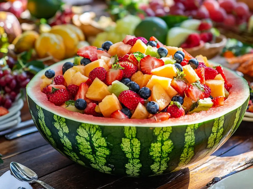 Fruit Salad Inside Watermelon – Stunning Summer Treat