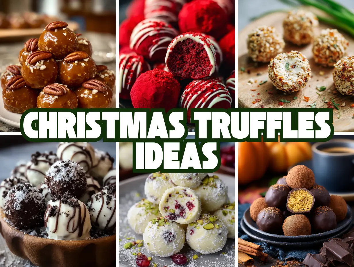 21 Festive Christmas Truffles (Easy Holiday Homemade Gifts)